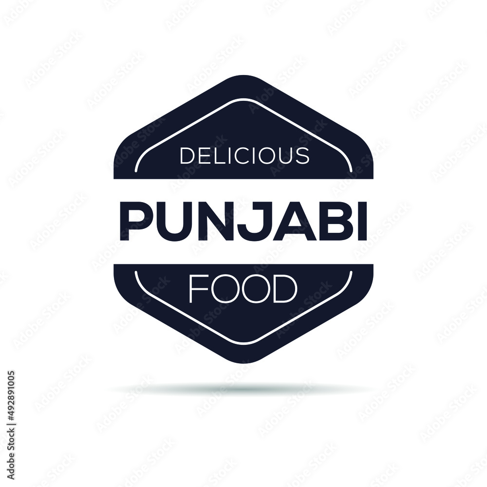 Creative (Punjabi food) logo, sticker, badge, label, vector ...