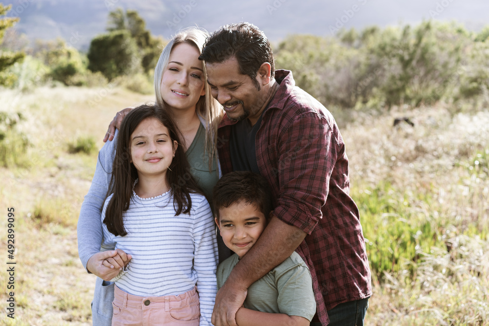 Family exploring the outdoors Stock Photo | Adobe Stock