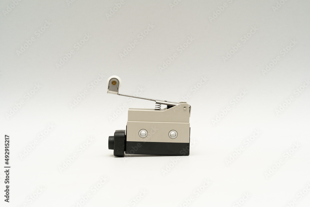 Limit switch sensor of the machine. Tiny limit switch for mechanical ...