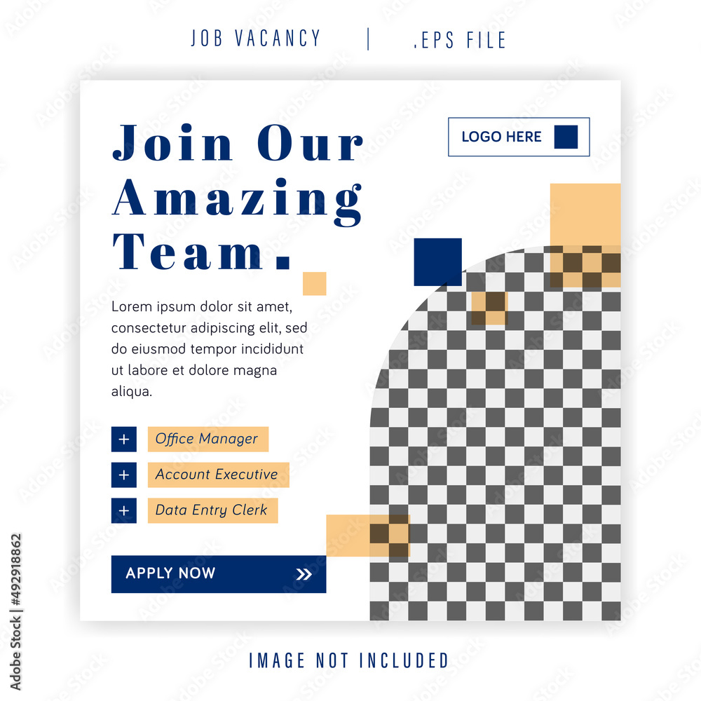 We Are Hiring, Job Vacancy, Join Us Social Media Post And Instagram ...