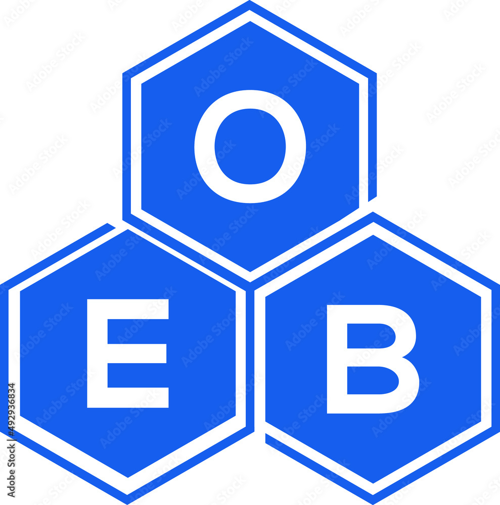 OEB letter logo design on White background. OEB creative initials ...