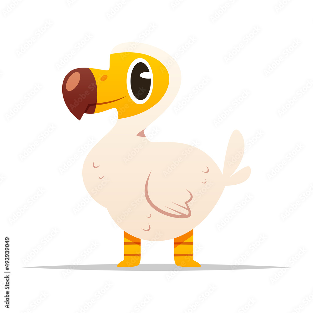 Dodo bird cartoon vector isolated illustration Stock Vector | Adobe Stock
