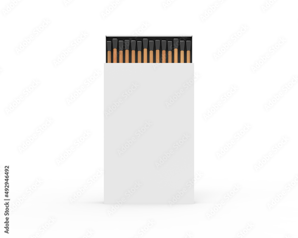 Blank matchbox mockup for branding and promotion, empty paper packaging ...