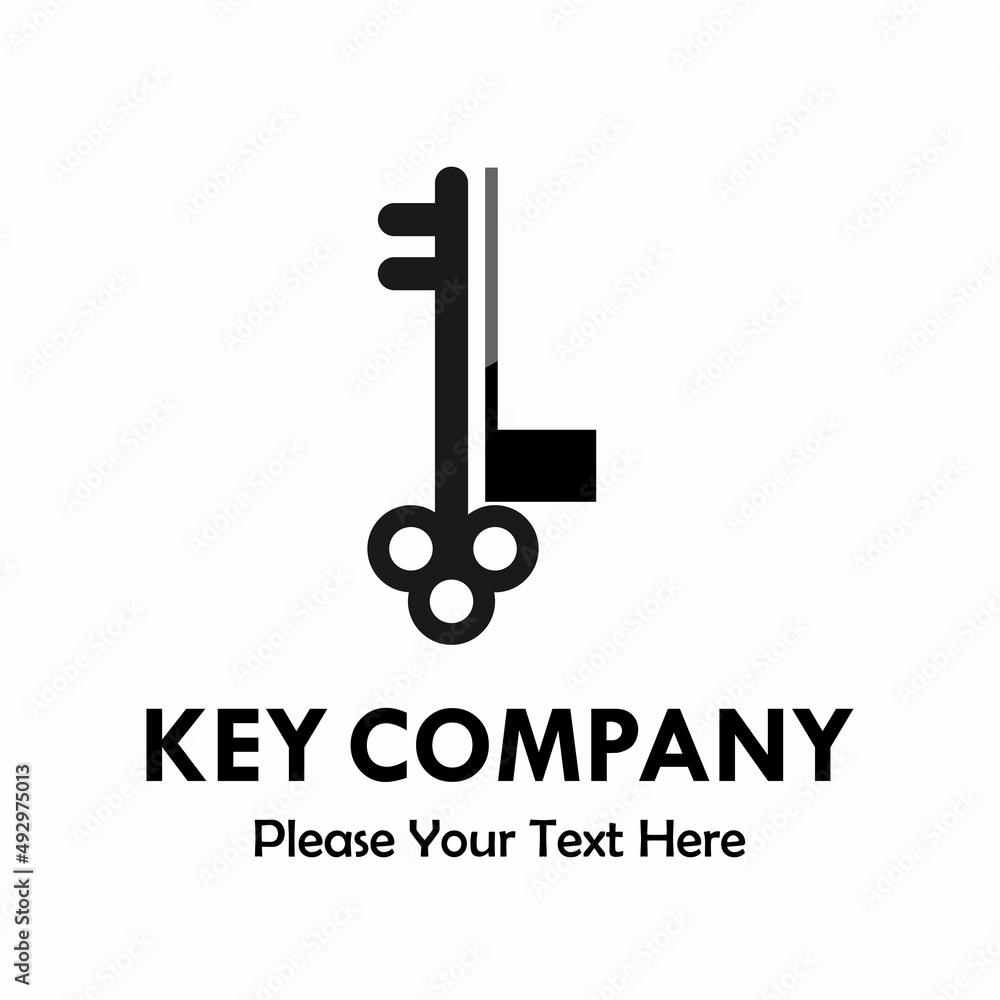 letter l with key logo template illustration. you can change the color ...