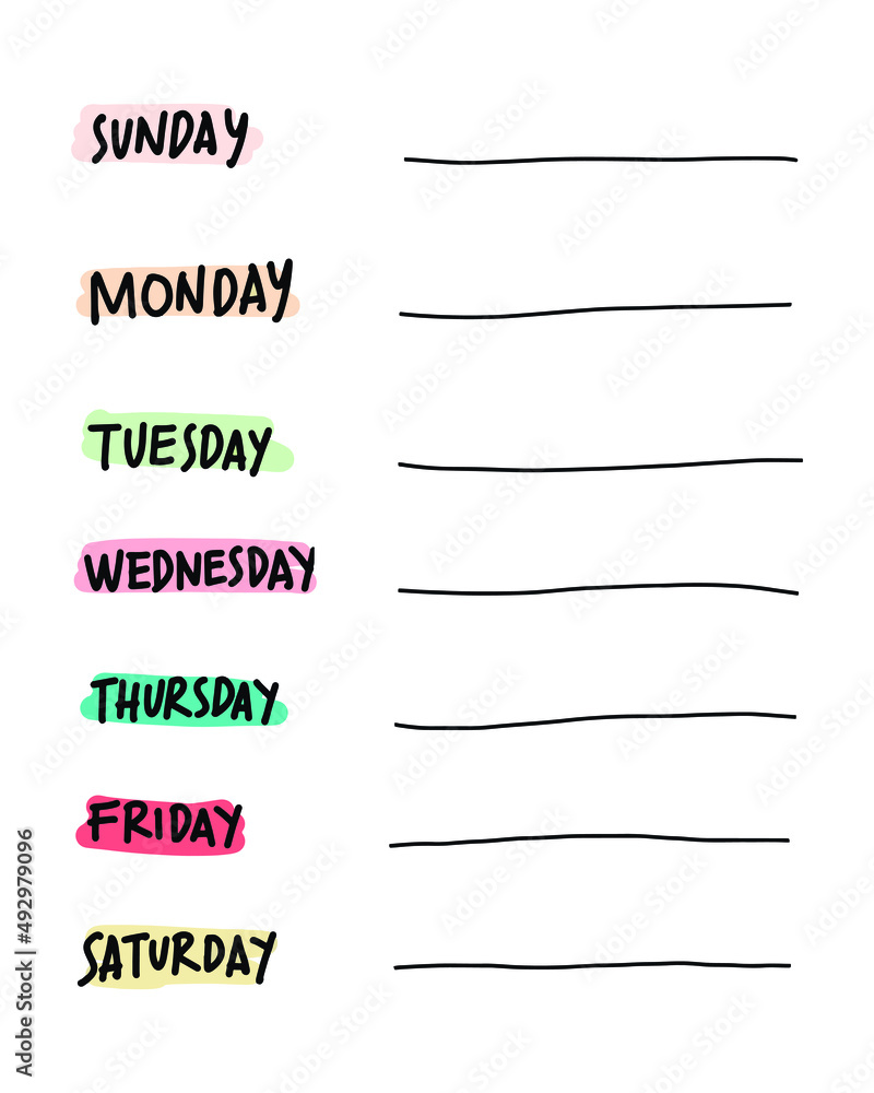 Minimalist design planner. Daily, weekly, monthly planner template ...