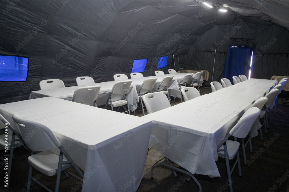 Pneumatic frame mobile command post module.mobile building temporary ...