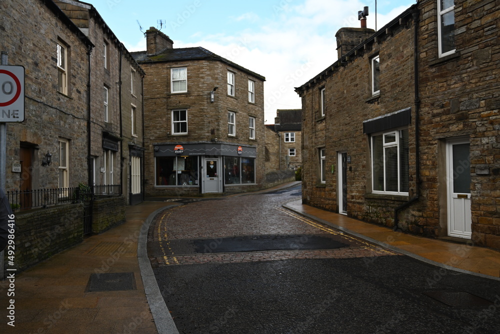 Hawes village, country cottages , Wensleydale, Yorkshire Dales National ...