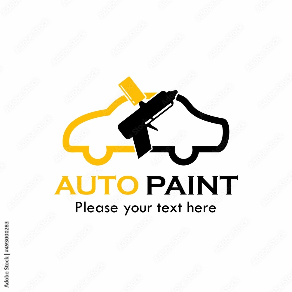Auto paint logo template illustration. suitable for company, automobile ...