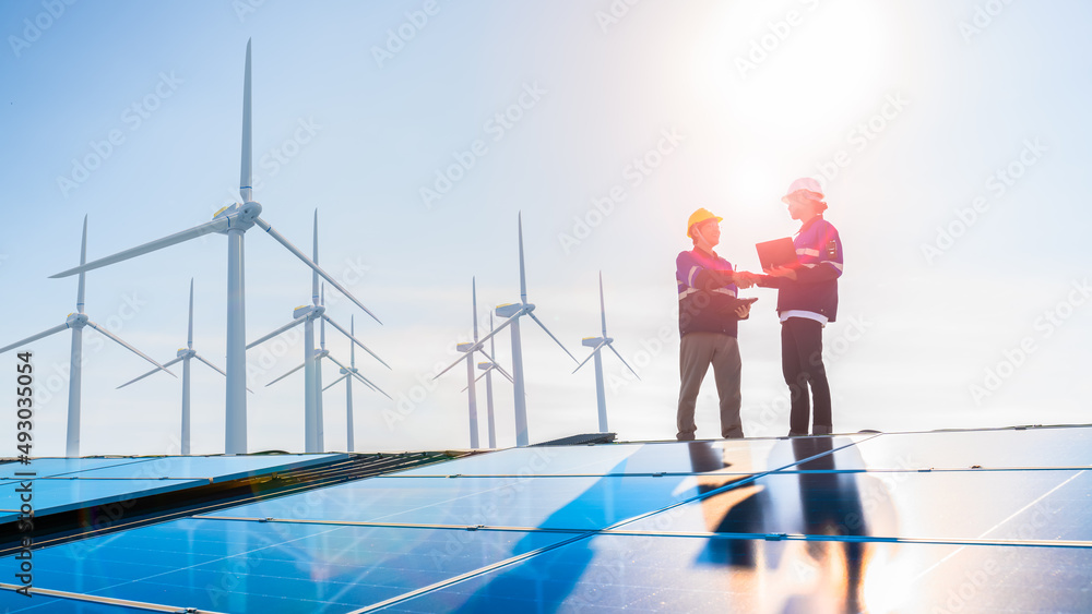 solar cell plant and wind generators in urban area connected to smart ...