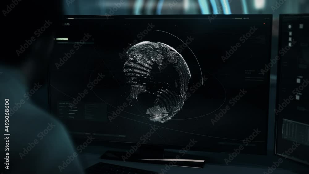 Spy program with satellite planet scanner steals secret intelligence ...