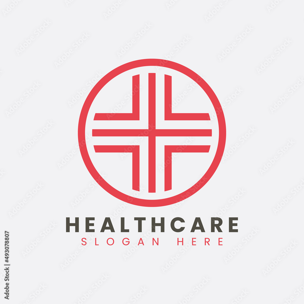 clinic hospital logo design, colorful gradient clinic healthcare logo ...