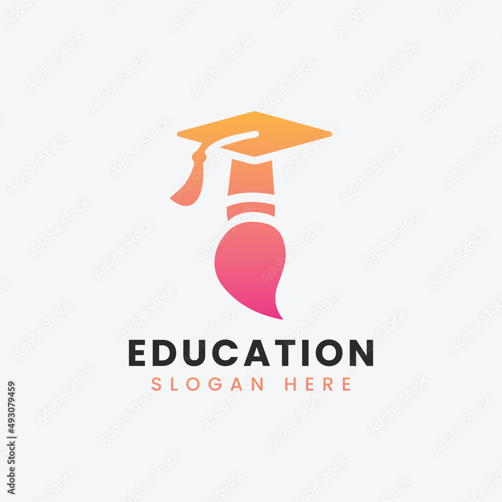 Educational logo design vector, creative educational logo design ...