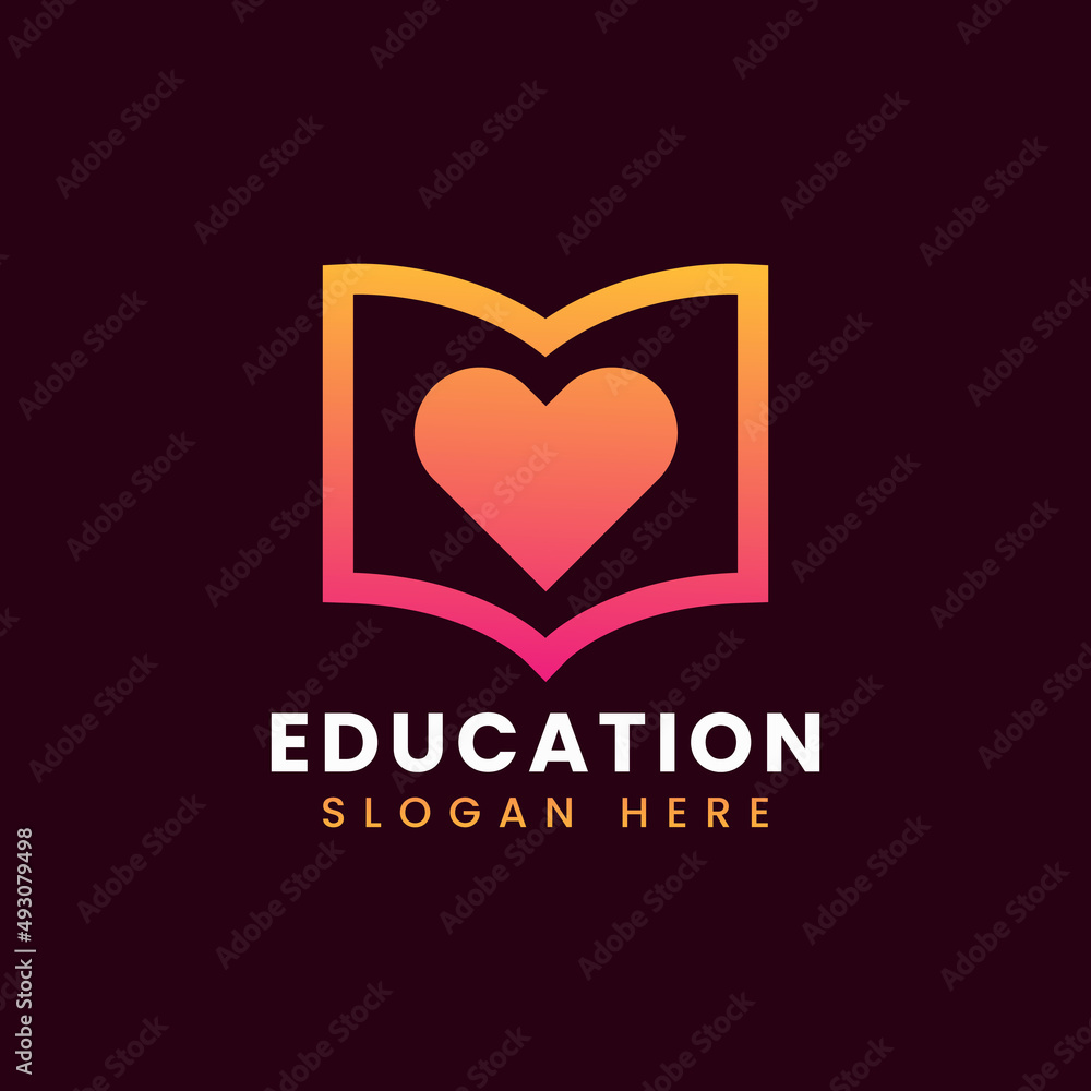Educational logo design vector, creative educational logo design ...