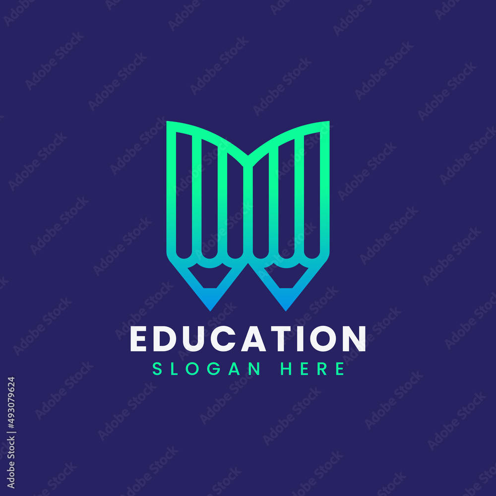 Educational logo design vector, creative educational logo design ...