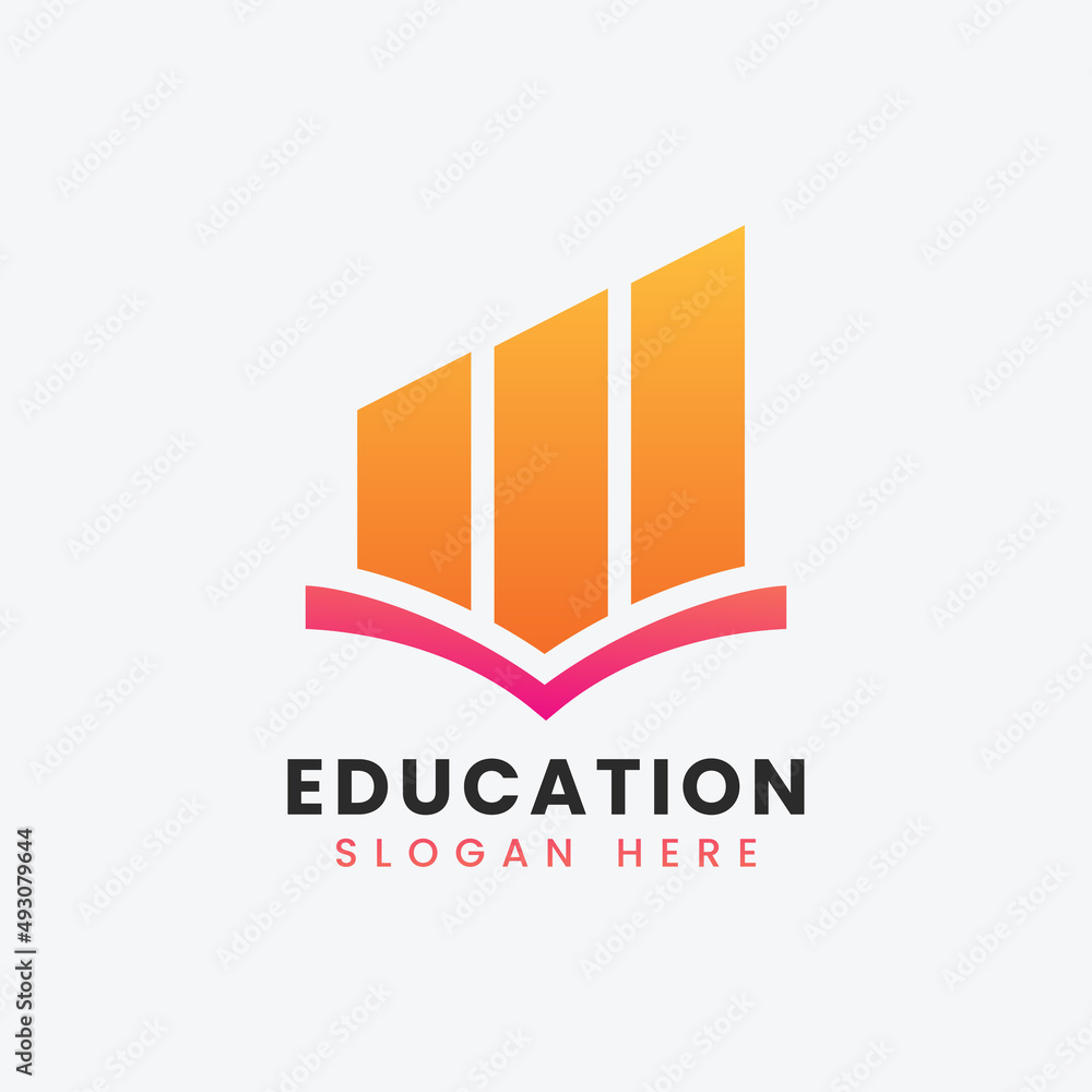 Educational logo design vector, creative educational logo design ...