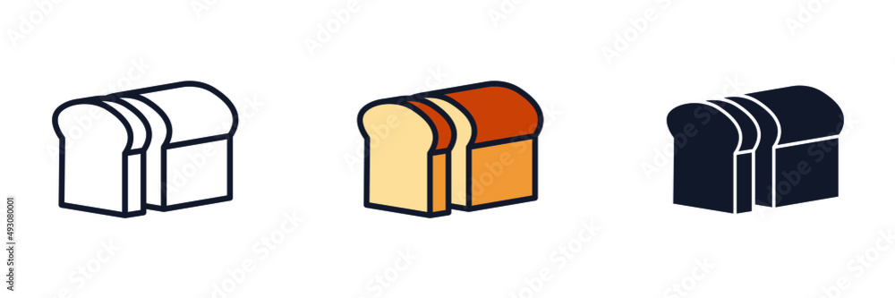 bread icon symbol template for graphic and web design collection logo ...