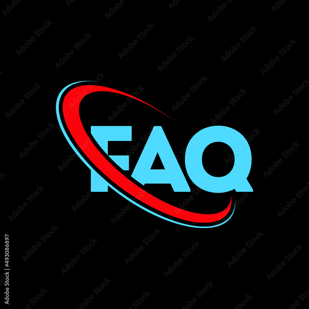 FAQ logo. FAQ letter. FAQ letter logo design. Intitials FAQ logo linked ...