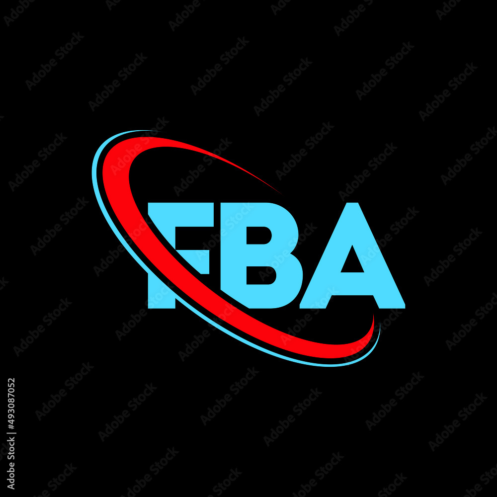 FBA logo. FBA letter. FBA letter logo design. Intitials FBA logo linked ...