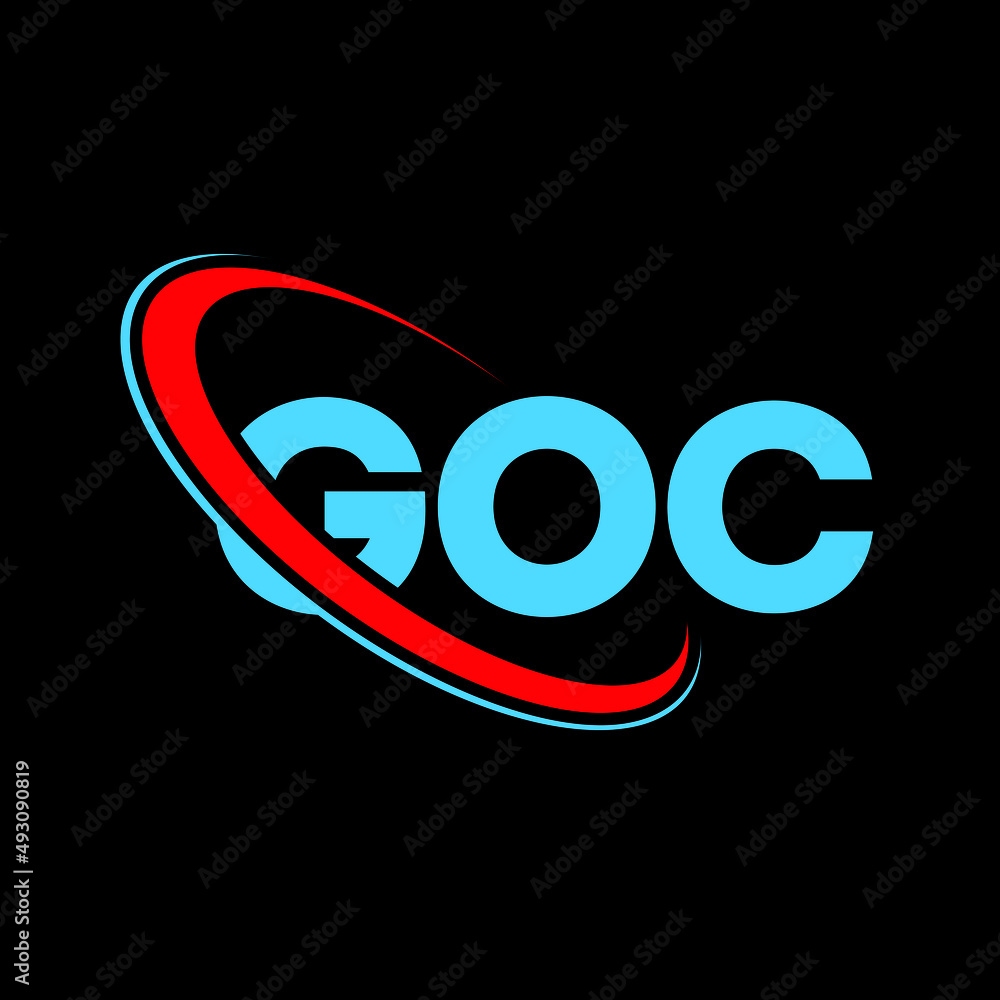 Vetor do Stock: GOC logo. GOC letter. GOC letter logo design. Initials ...
