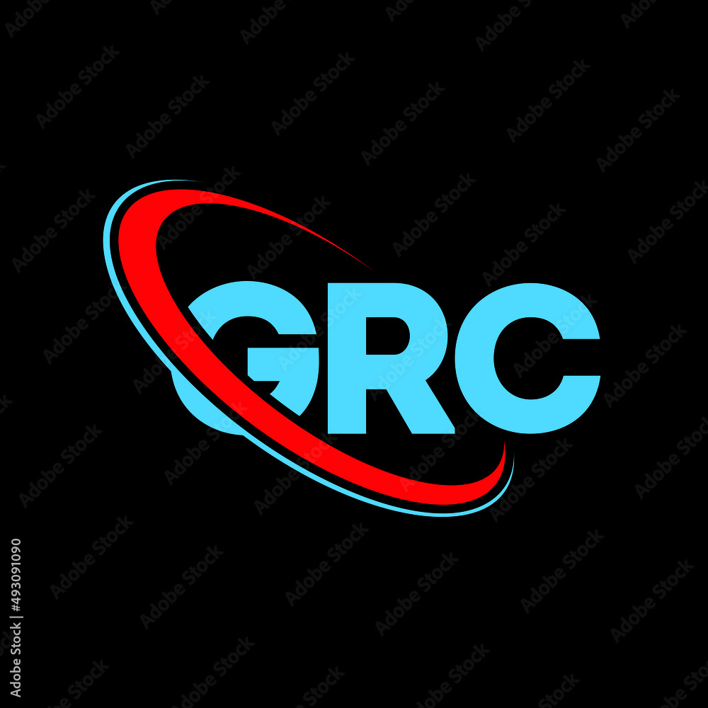 Vetor do Stock: GRC logo. GRC letter. GRC letter logo design. Initials ...