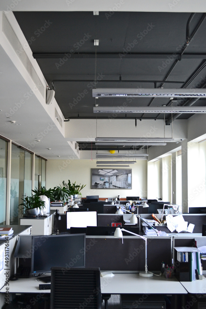 Modern office interior open space Stock Photo | Adobe Stock
