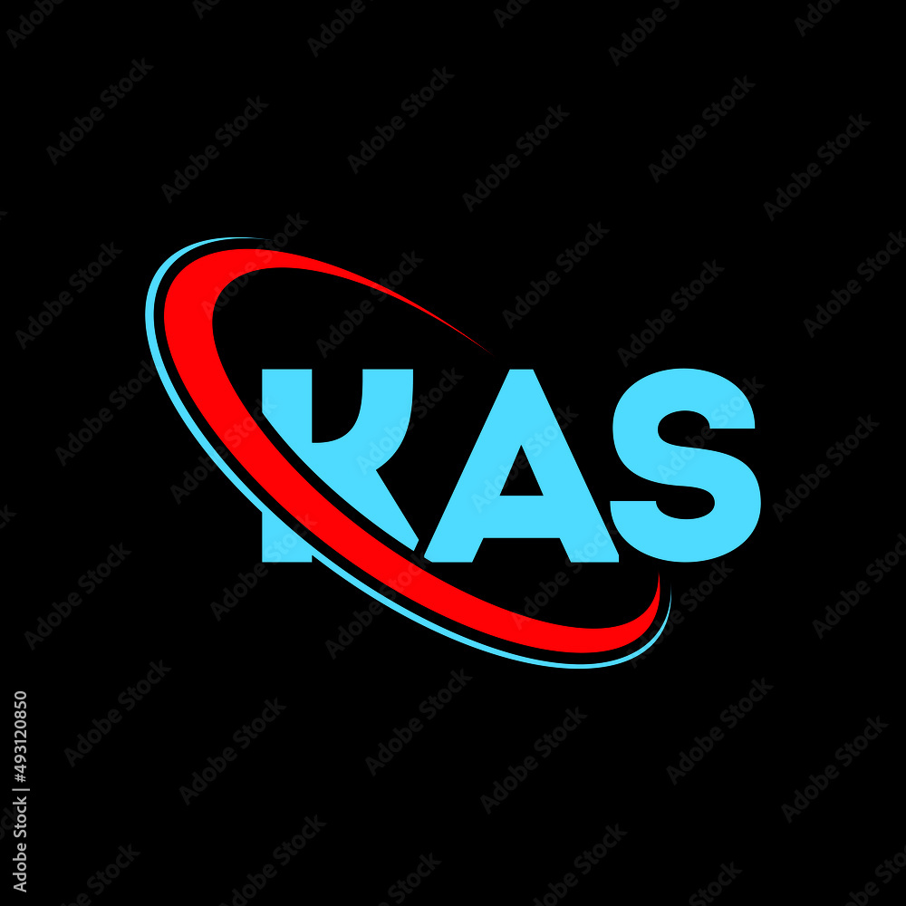 KAS logo. KAS letter. KAS letter logo design. Intitials KAS logo linked ...