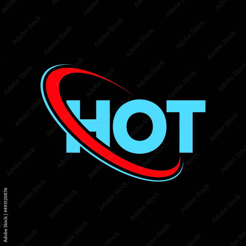 HOT logo. HOT letter. HOT letter logo design. Initials HOT logo linked ...