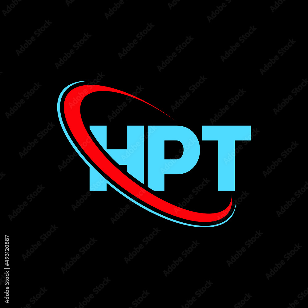 HPT logo. HPT letter. HPT letter logo design. Initials HPT logo linked ...