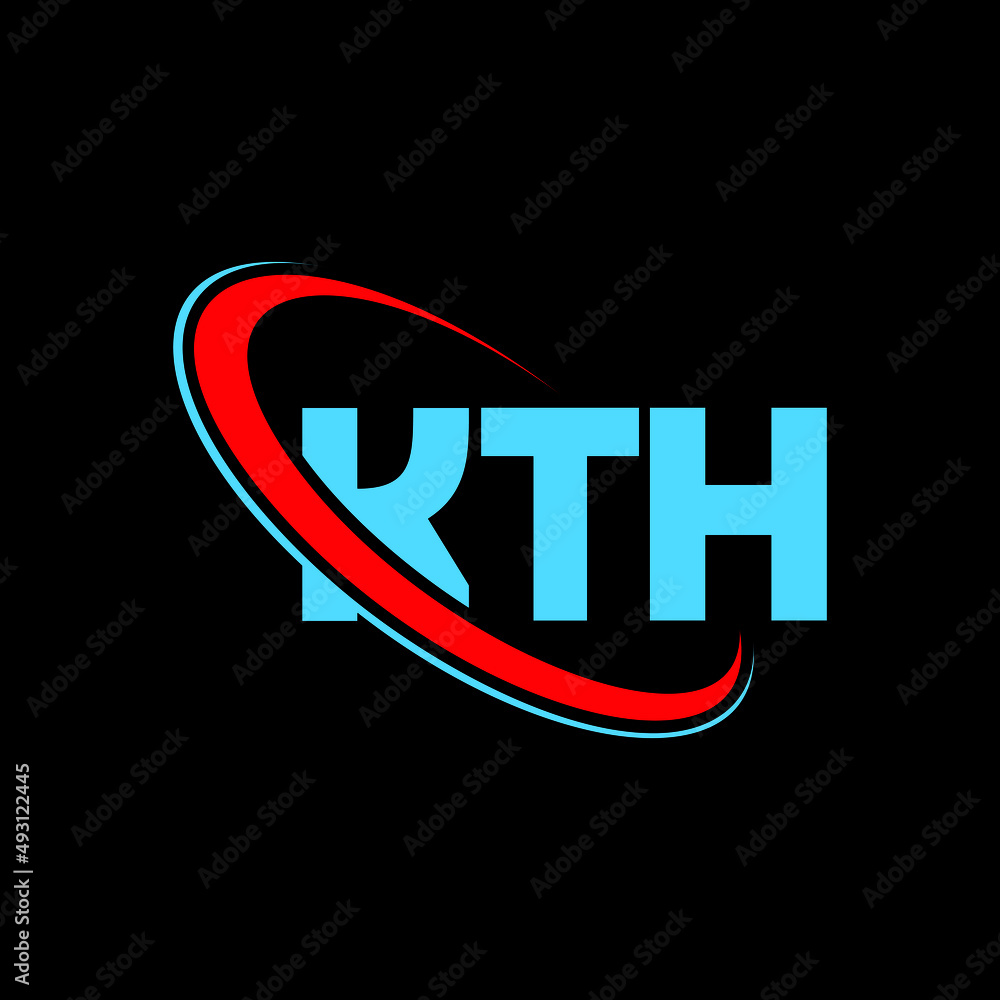 Vektorová grafika „KTH logo. KTH letter. KTH letter logo design ...