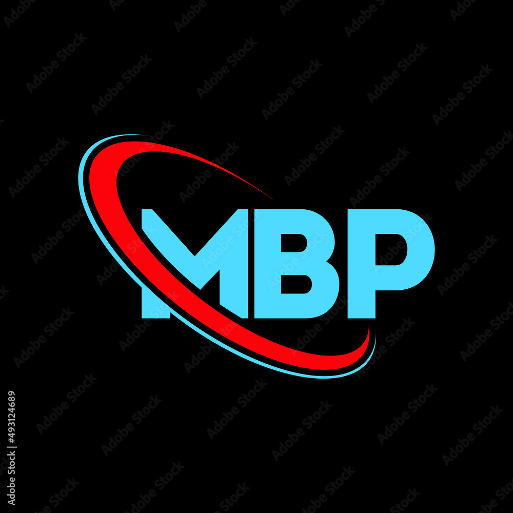 MBP logo. MBP letter. MBP letter logo design. Intitials MBP logo linked ...