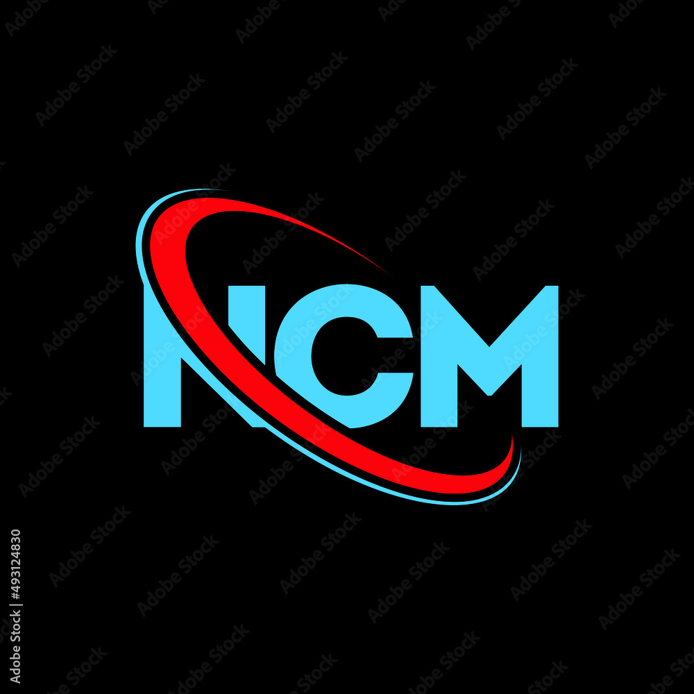 NCM logo. NCM letter. NCM letter logo design. Intitials NCM logo linked ...