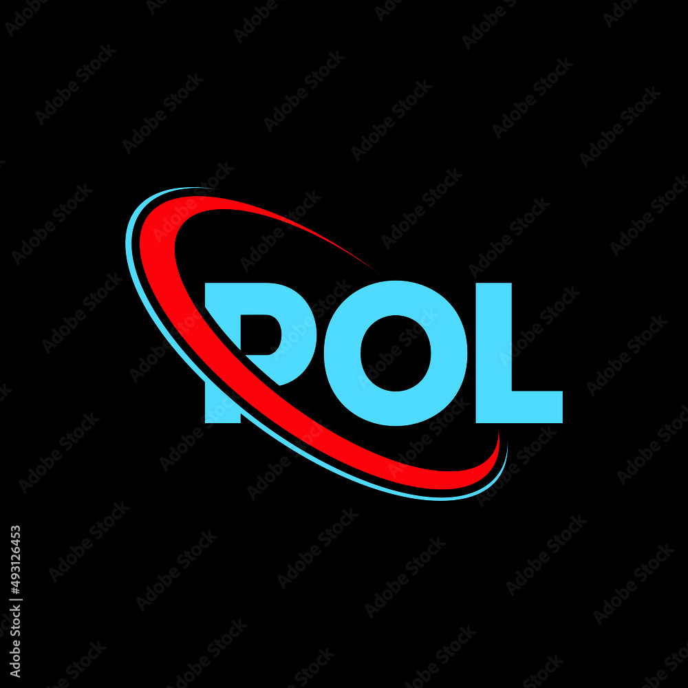 POL logo. POL letter. POL letter logo design. Initials POL logo linked ...