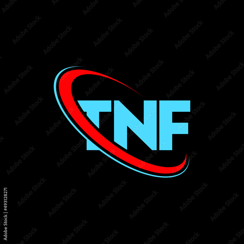 Vetor de TNF logo. TNF letter. TNF letter logo design. Initials TNF ...