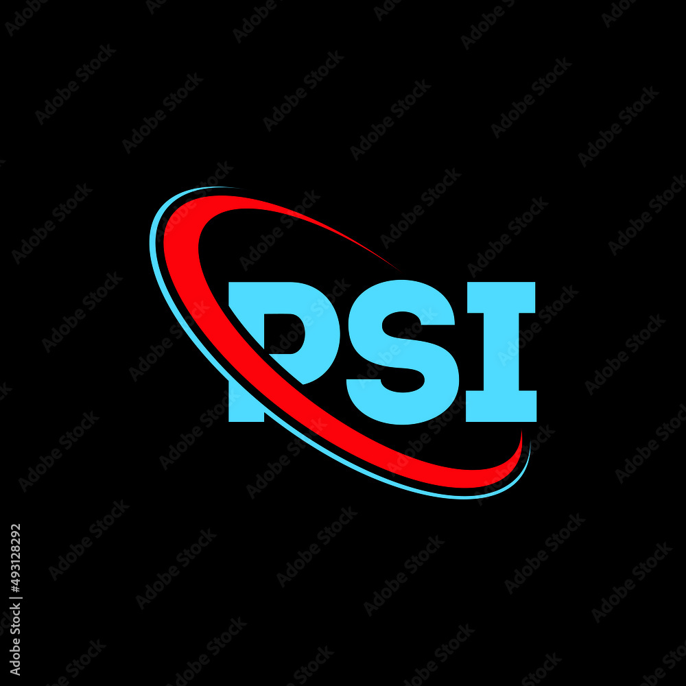 PSI logo. PSI letter. PSI letter logo design. Initials PSI logo linked ...