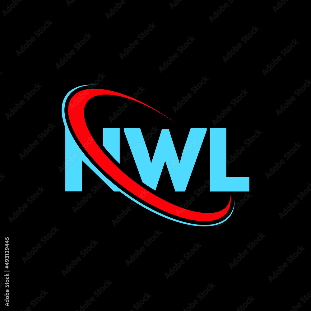 NWL logo. NWL letter. NWL letter logo design. Initials NWL logo linked ...