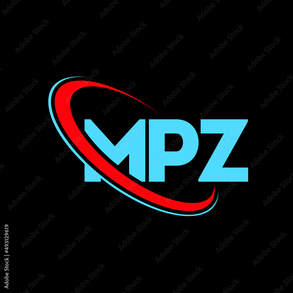 MPZ logo. MPZ letter. MPZ letter logo design. Initials MPZ logo linked with circle and uppercase ...