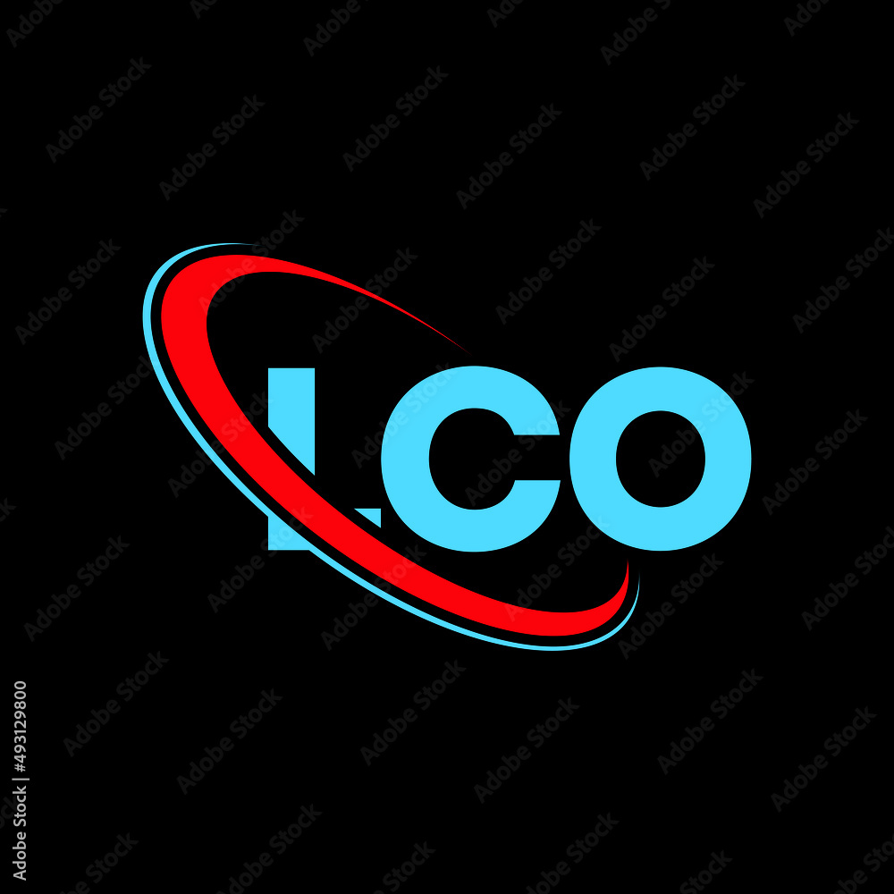 LCO logo. LCO letter. LCO letter logo design. Intitials LCO logo linked ...