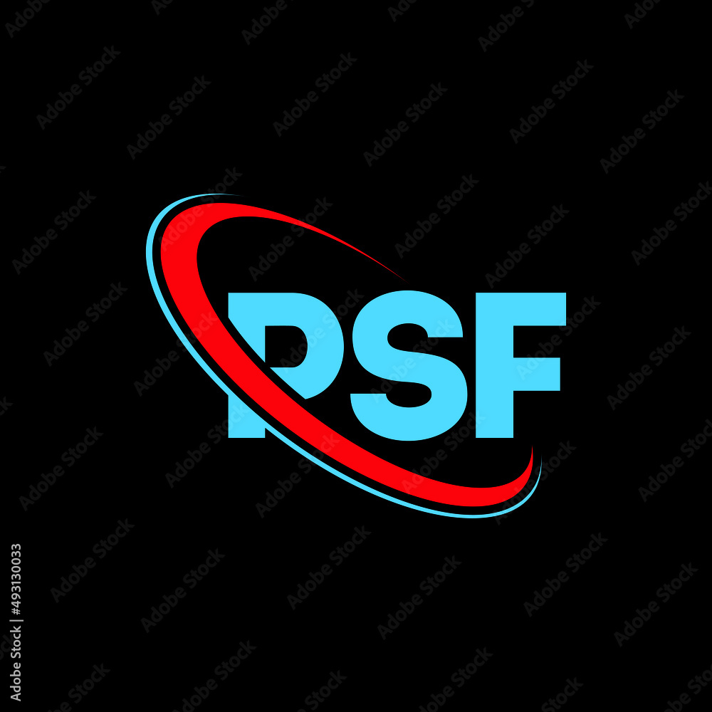 PSF logo. PSF letter. PSF letter logo design. Initials PSF logo linked ...