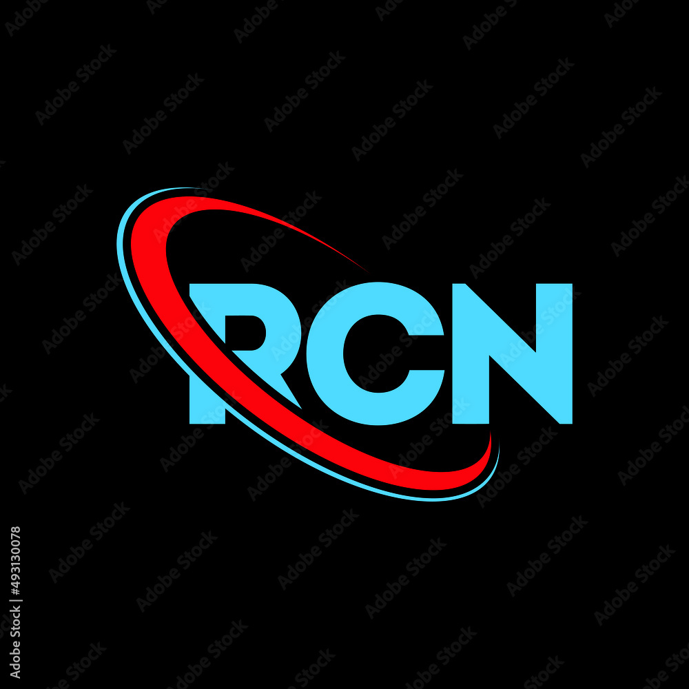 RCN logo. RCN letter. RCN letter logo design. Initials RCN logo linked ...