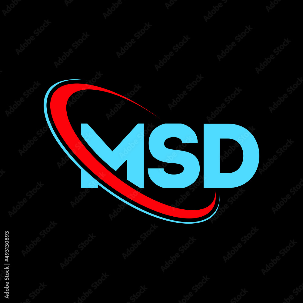 MSD logo. MSD letter. MSD letter logo design. Initials MSD logo linked ...