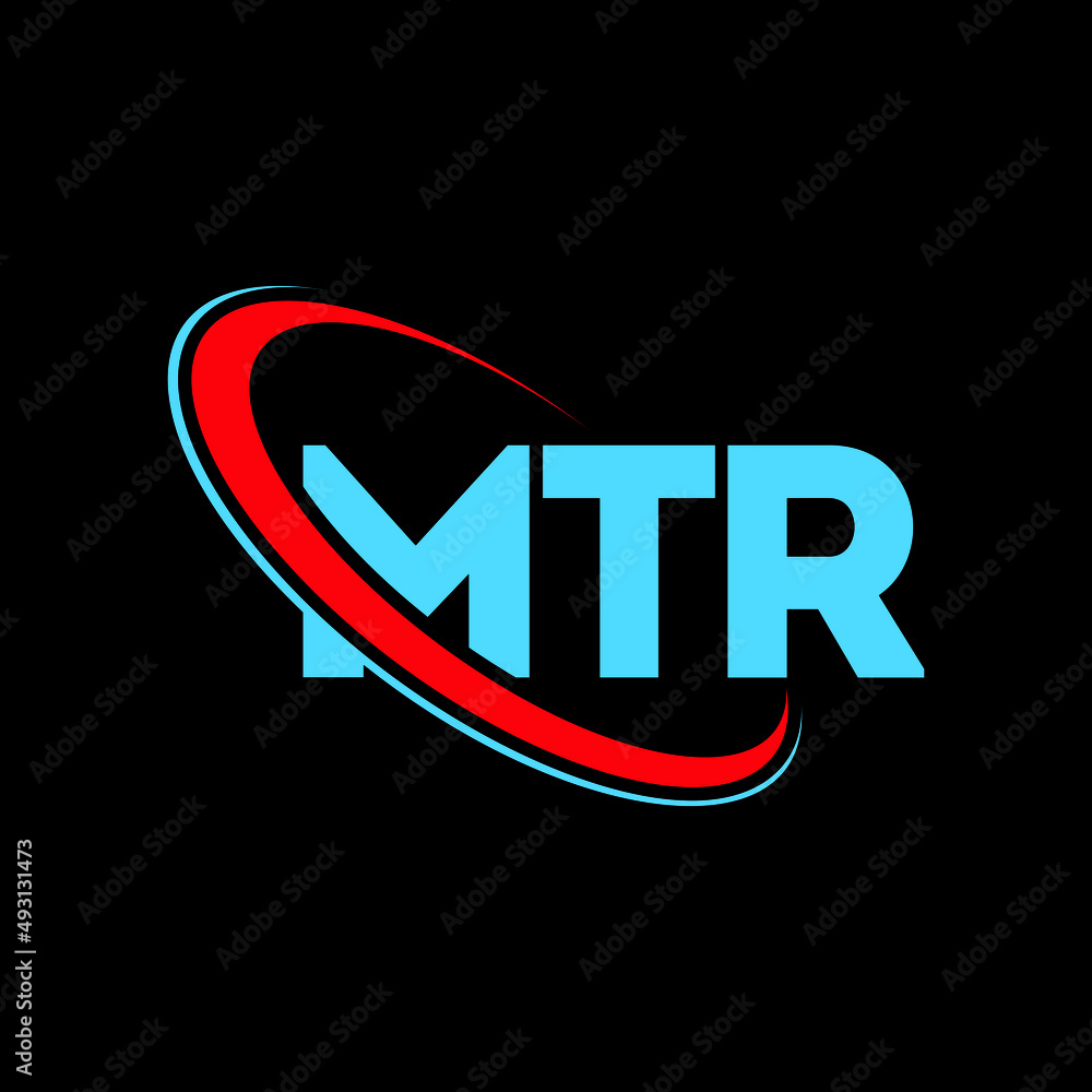 MTR logo. MTR letter. MTR letter logo design. Initials MTR logo linked ...