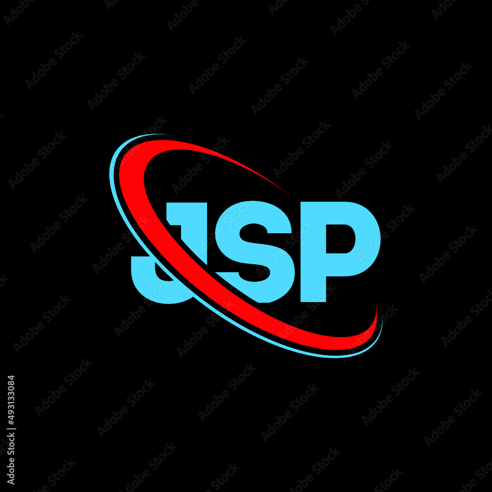 JSP logo. JSP letter. JSP letter logo design. Initials JSP logo linked ...