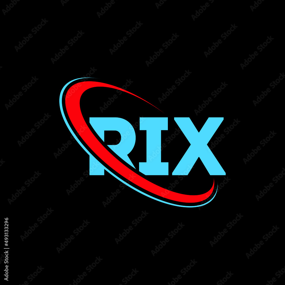 RIX logo. RIX letter. RIX letter logo design. Initials RIX logo linked ...