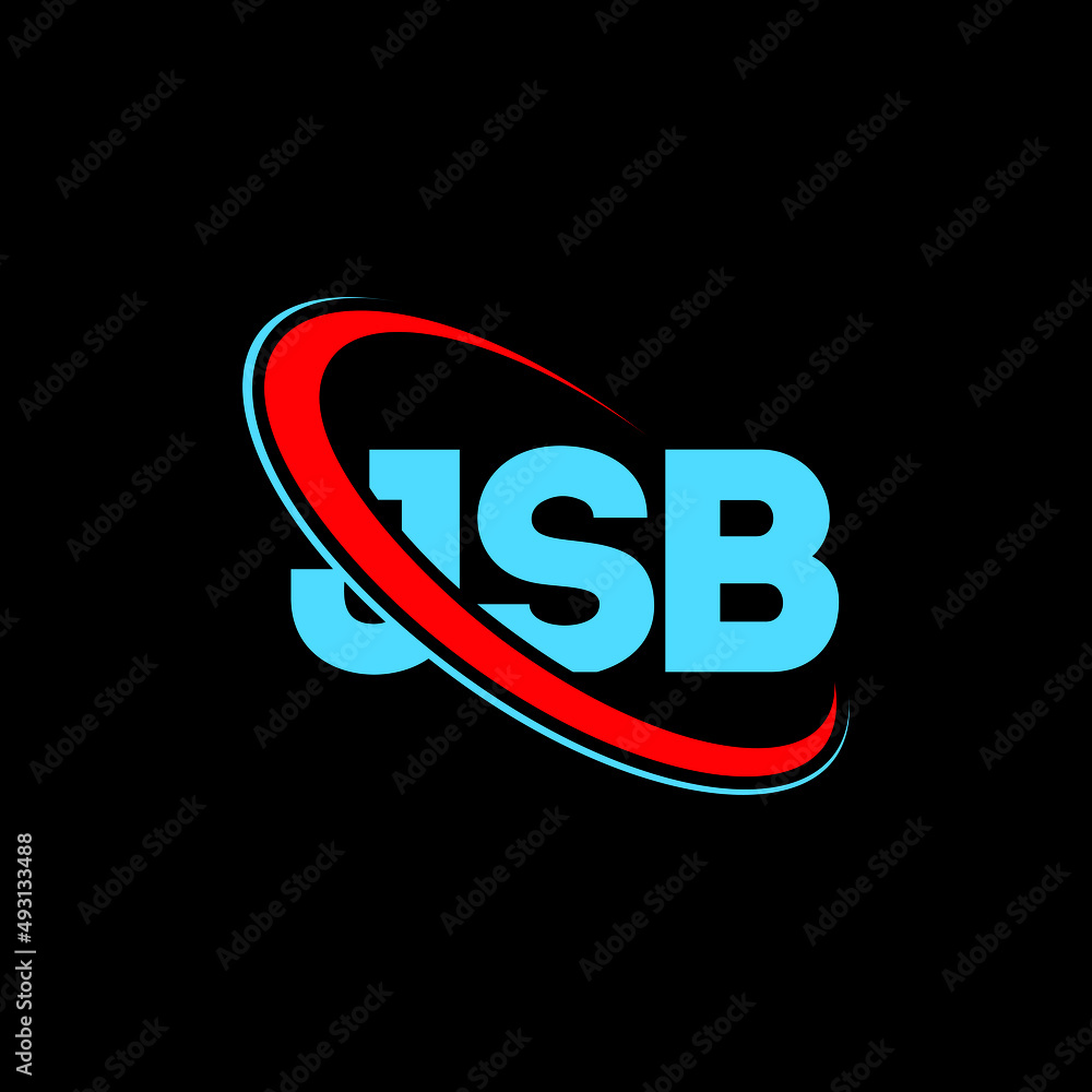 JSB logo. JSB letter. JSB letter logo design. Initials JSB logo linked ...