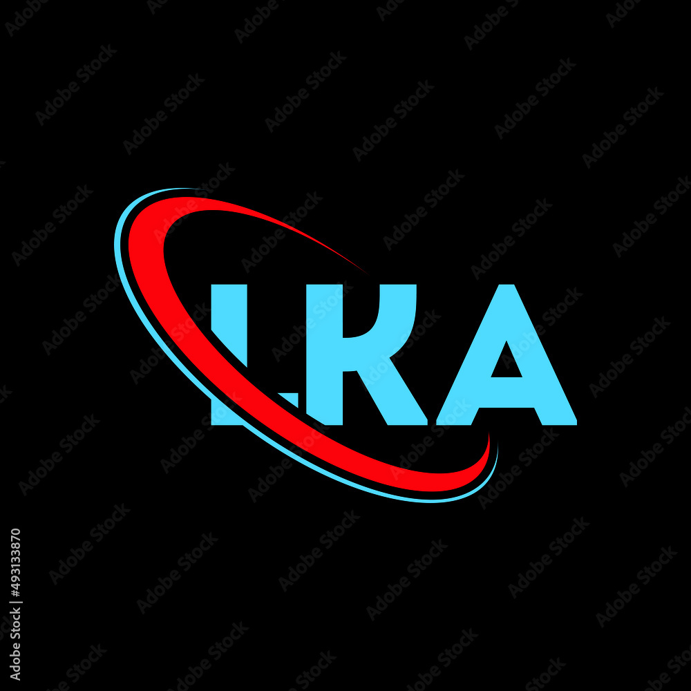 LKA logo. LKA letter. LKA letter logo design. Initials LKA logo linked ...