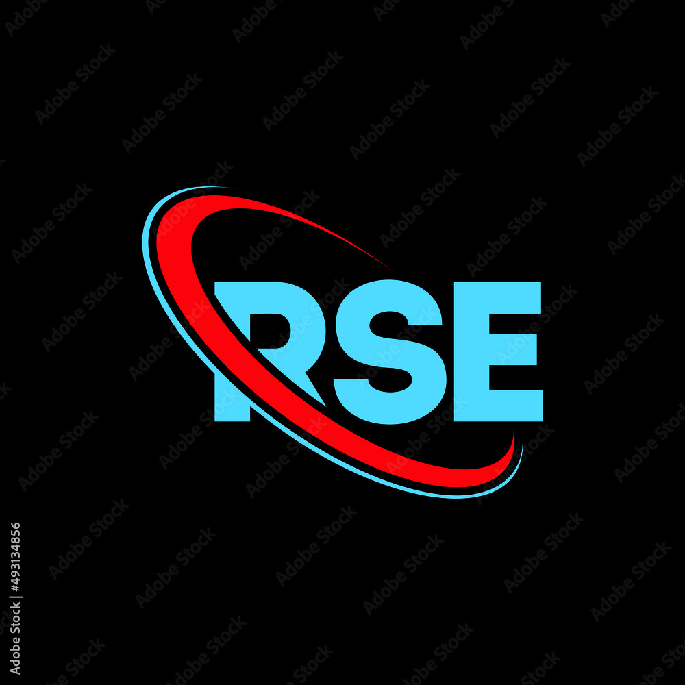 RSE logo. RSE letter. RSE letter logo design. Initials RSE logo linked ...