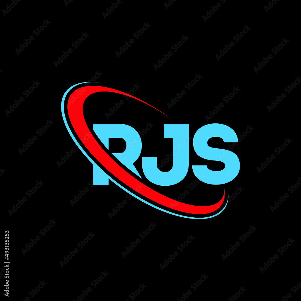 RJS logo. RJS letter. RJS letter logo design. Initials RJS logo linked ...
