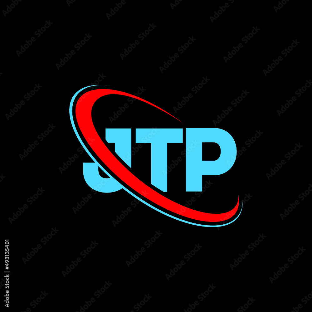 JTP logo. JTP letter. JTP letter logo design. Initials JTP logo linked ...