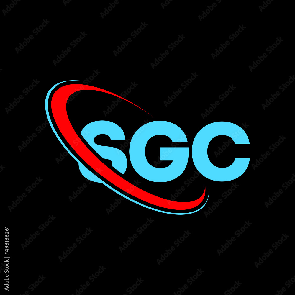 SGC logo. SGC letter. SGC letter logo design. Initials SGC logo linked ...