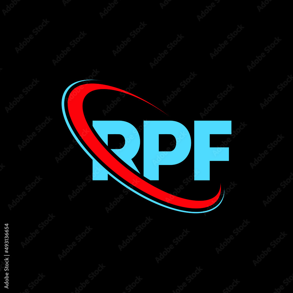RPF logo. RPF letter. RPF letter logo design. Initials RPF logo linked ...